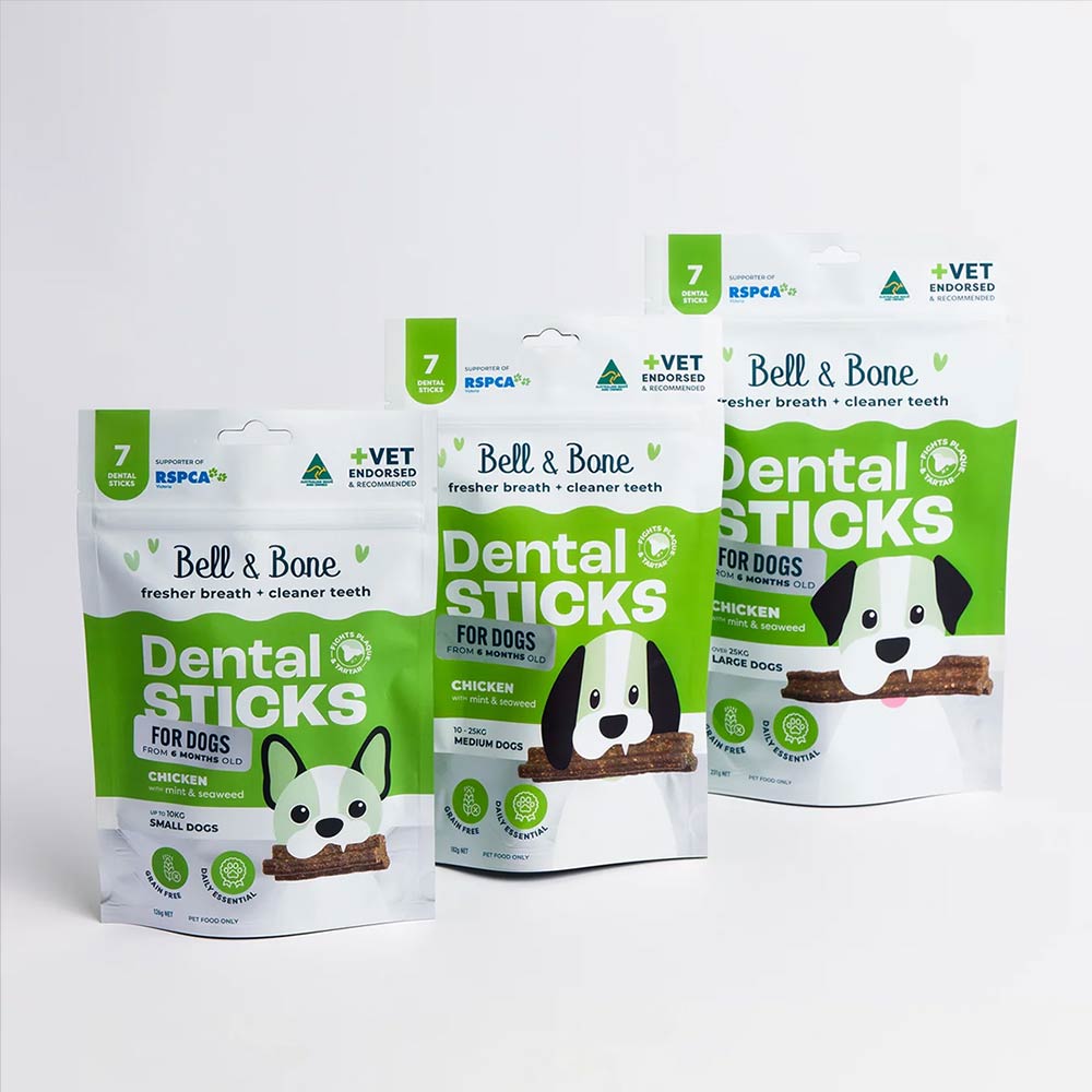 Bell & Bone Dog Dental Sticks Chicken Mint & Seaweed – Dog Nation